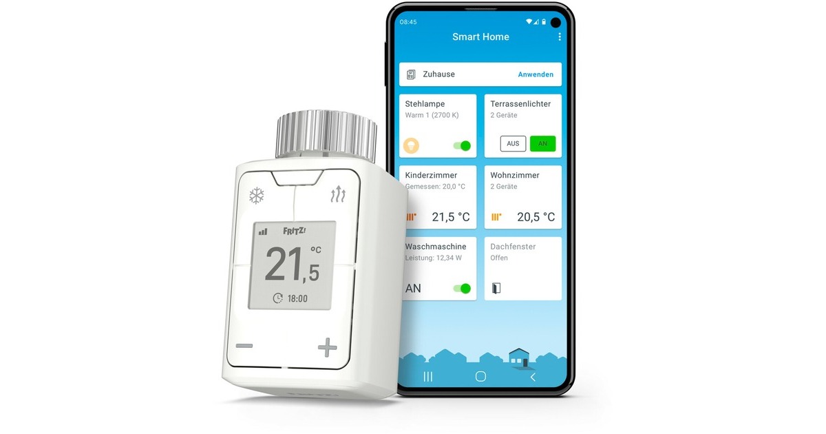 AVM 302 Valvole del radiatore termostatico bianco, FRITZ!DECT 302 ...