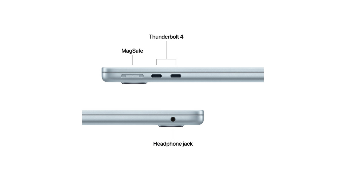 Apple MacBook Air 34,5 cm (13,6") 2025, Notebook celeste