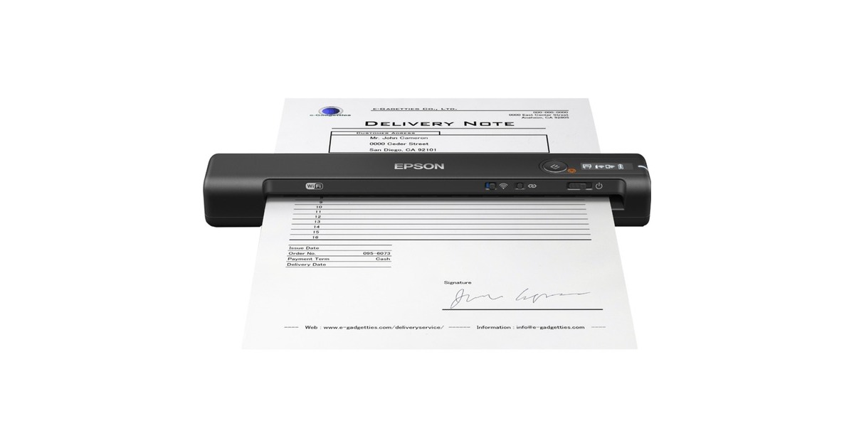 Epson WorkForce ES-60W, Input scanner Nero, 600 x 600 DPI, 48 bit, 24 ...