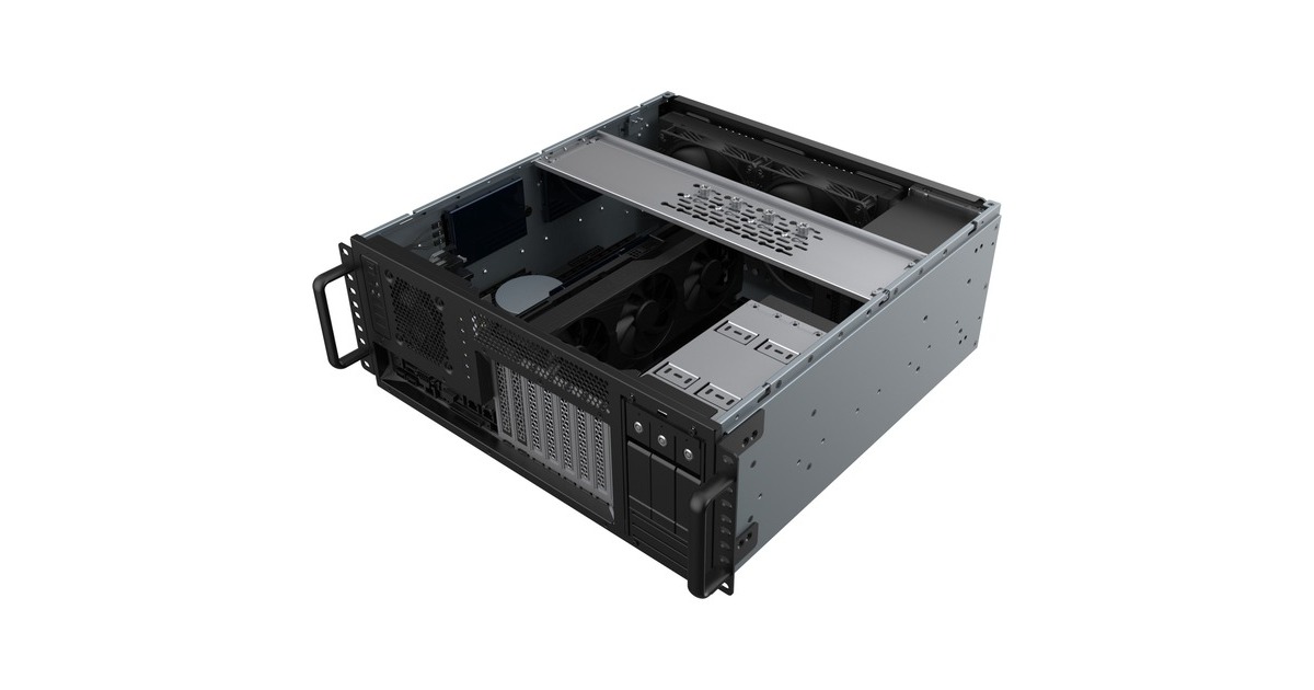 SilverStone SST-RM46-502-I, Enclosure per rack Nero