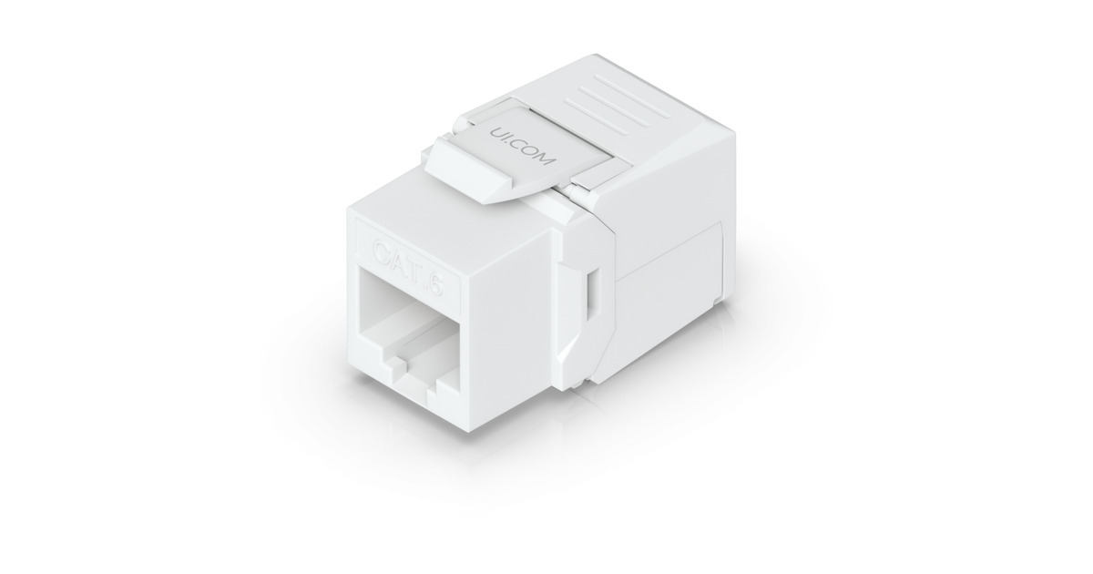 Ubiquiti UACC-Keystone-Jack-C6, Modulo di Keystone bianco