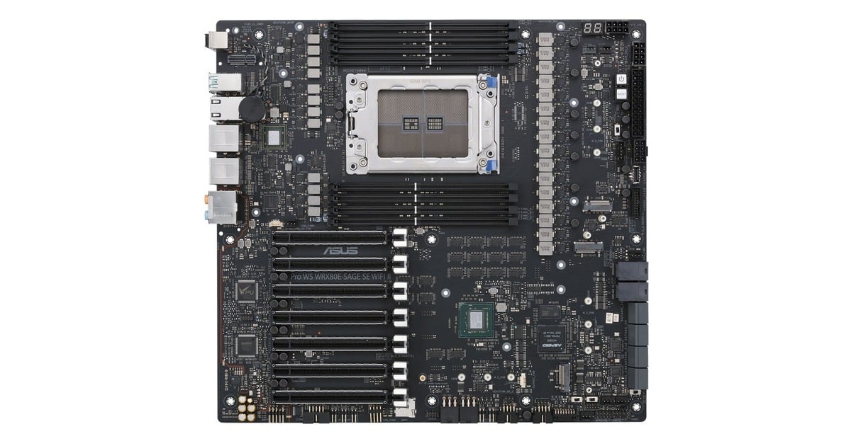 ASUS Pro WS WRX80E-SAGE SE WIFI II AMD WRX80 Base sWRX8 ATX esteso ...