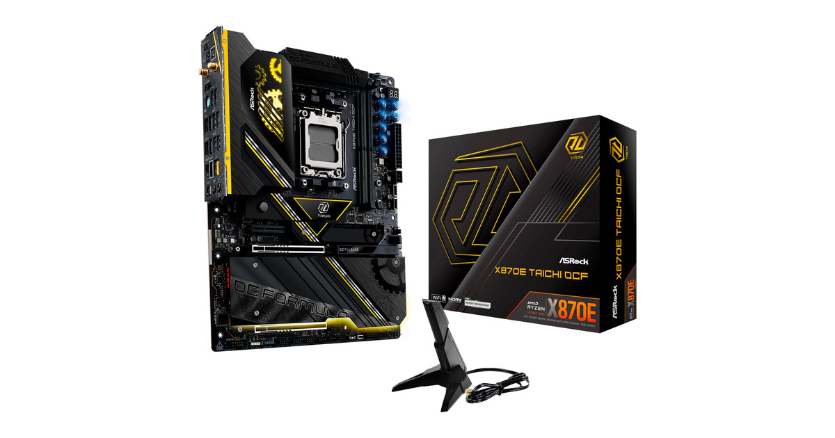 ASRock ASRock X870E Taichi OCF, Scheda madre Nero/Giallo