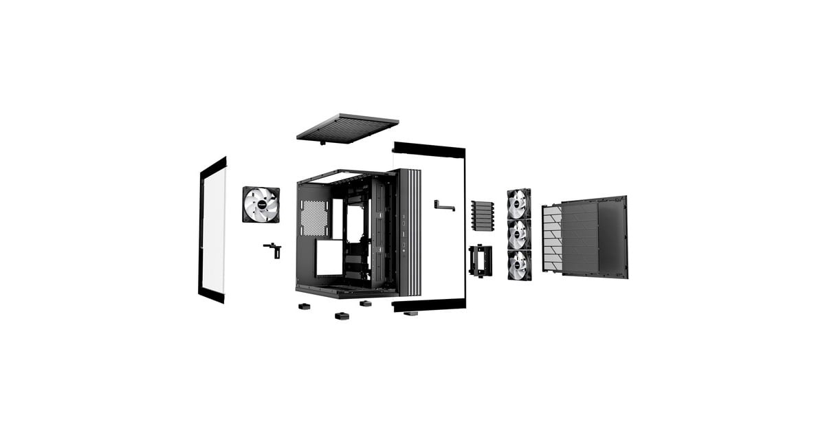 be quiet! LIGHT BASE 600 LX Black Midi Tower Nero, Chassis Tower Nero ...