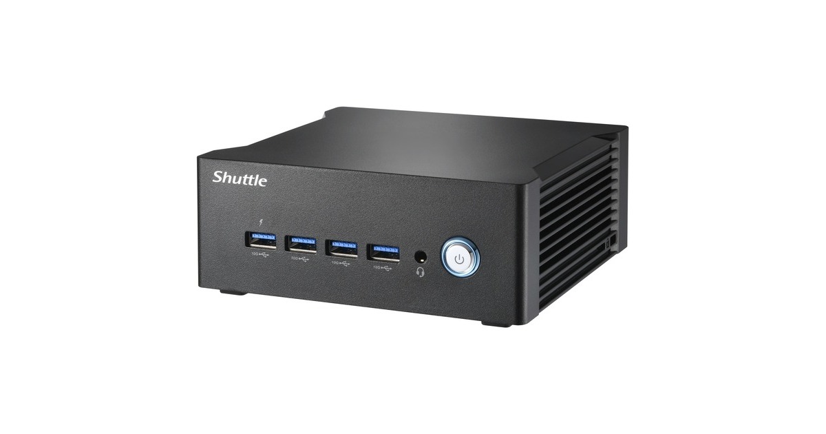Shuttle Nano PC NA10H PC con dimensioni 1 l Nero 8845HS 3,8 GHz, Barebone Nero, PC con ...