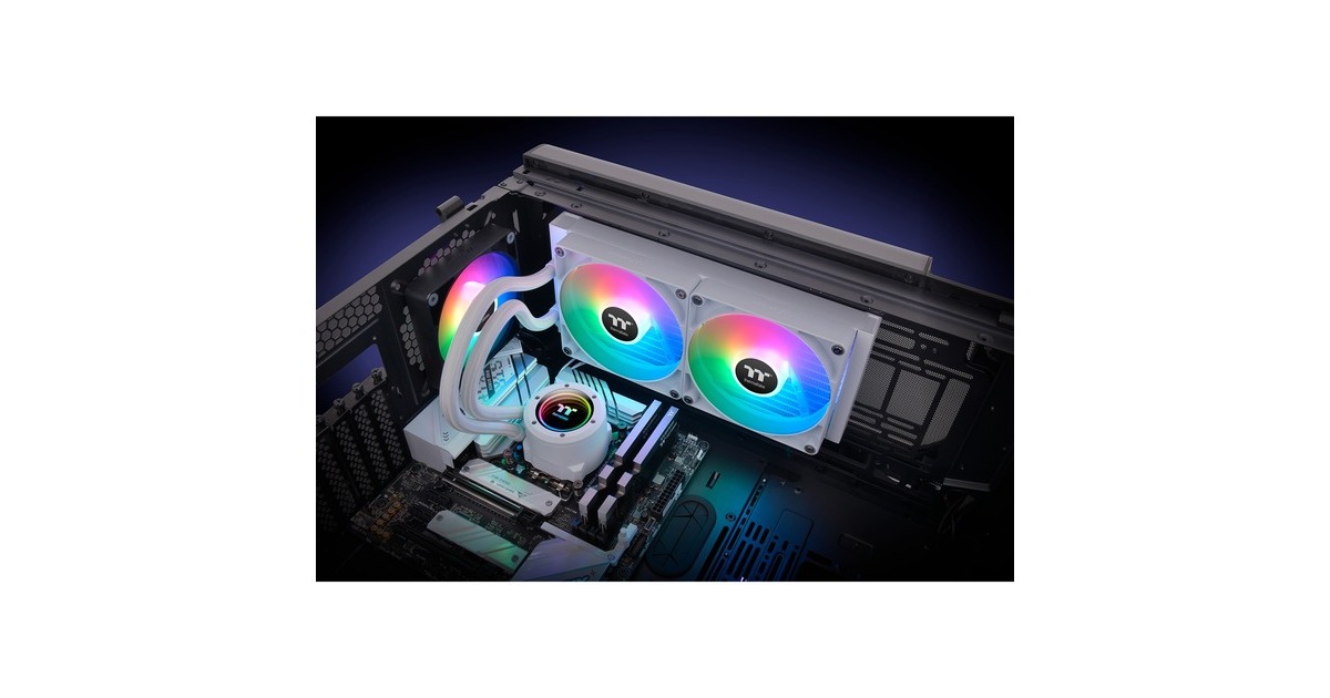 Thermaltake TH280 V2 ARGB Sync All-In-One Liquid Cooler Snow Edition bianco