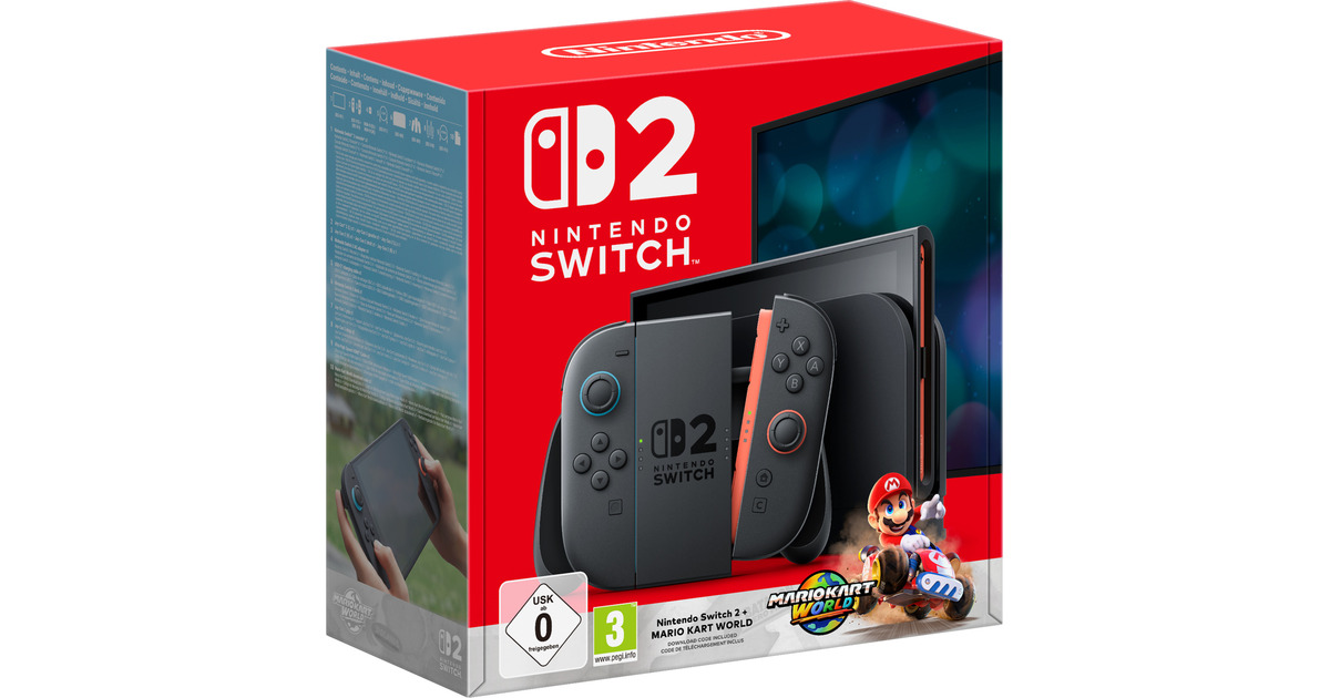Nintendo Switch 2 + Mario Kart World console da gioco portatile 20,1 cm ...