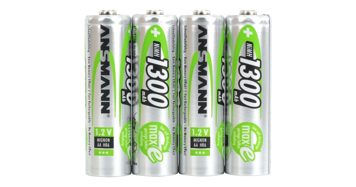 Ansmann AA Batteria ricaricabile Stilo AA Nichel-Metallo Idruro (NiMH ...
