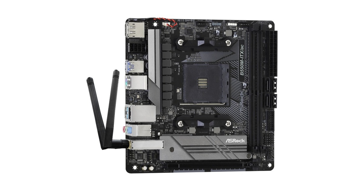 ASRock B550M-ITX/ac AMD B550 Socket AM4 mini ITX, Scheda madre Nero ...