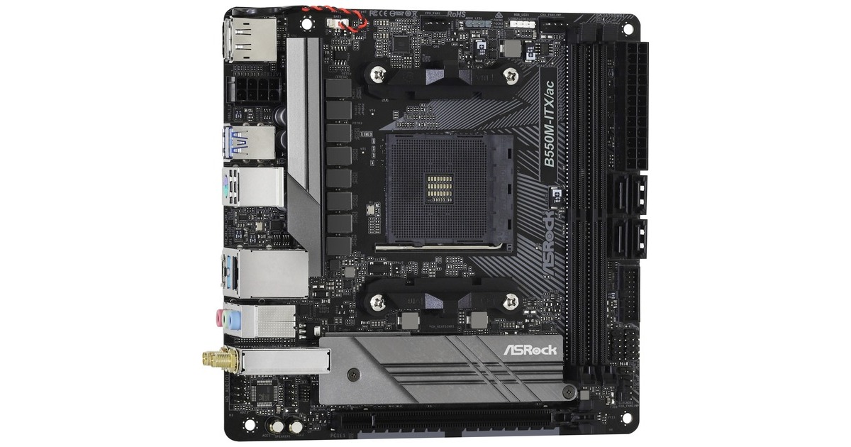 ASRock B550M-ITX/ac AMD B550 Socket AM4 mini ITX, Scheda madre Nero ...