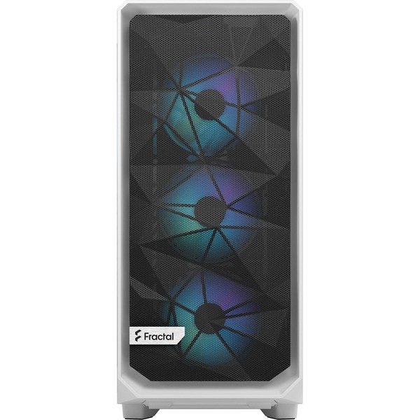 Fractal Design Meshify 2 Compact RGB White TG Clear Tint bianco